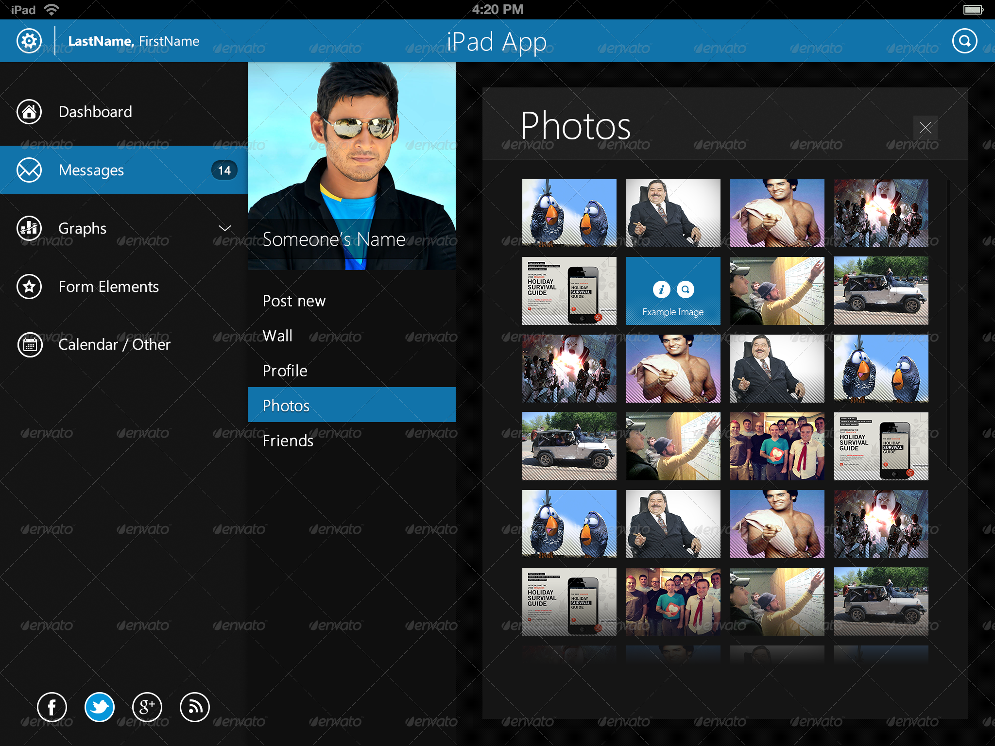 Pro Retina Pad OS Tablet App & UI Elements, Web Elements | GraphicRiver