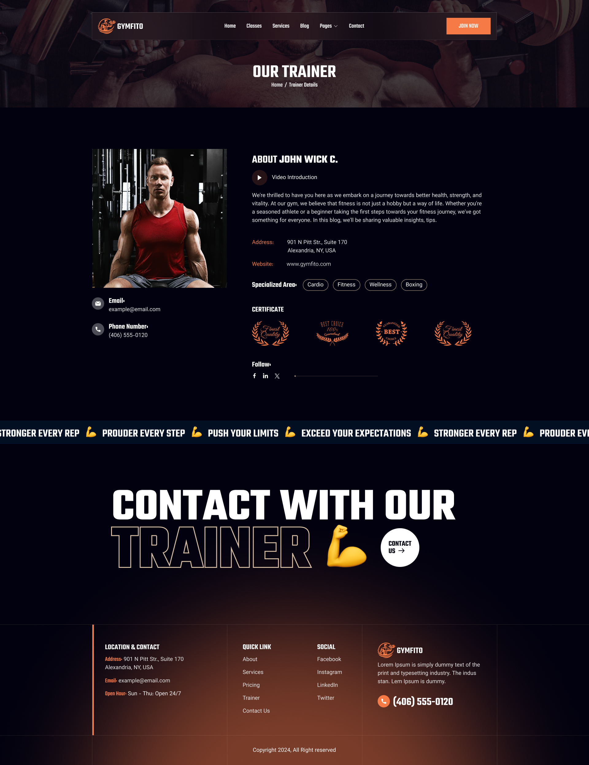 Gymfito - Fitness & Gym Figma Template by thememarch | ThemeForest