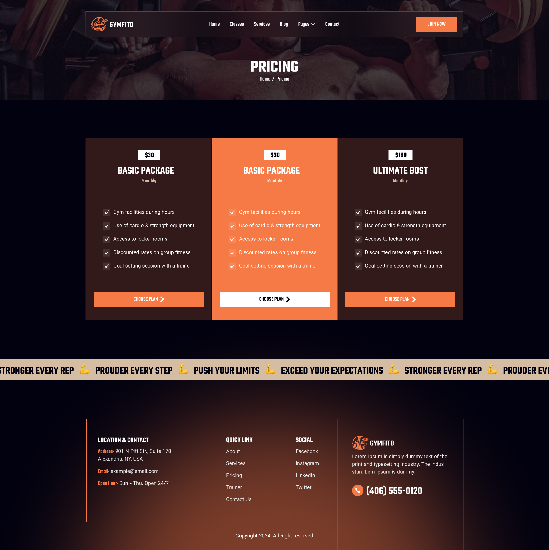 Gymfito - Fitness & Gym Figma Template by thememarch | ThemeForest