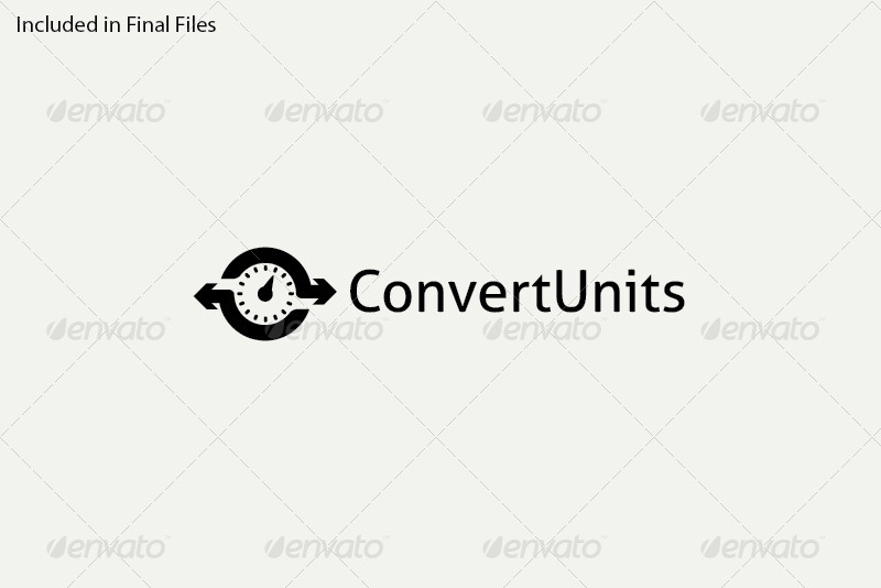 Convert Units Logo, Logo Templates | GraphicRiver