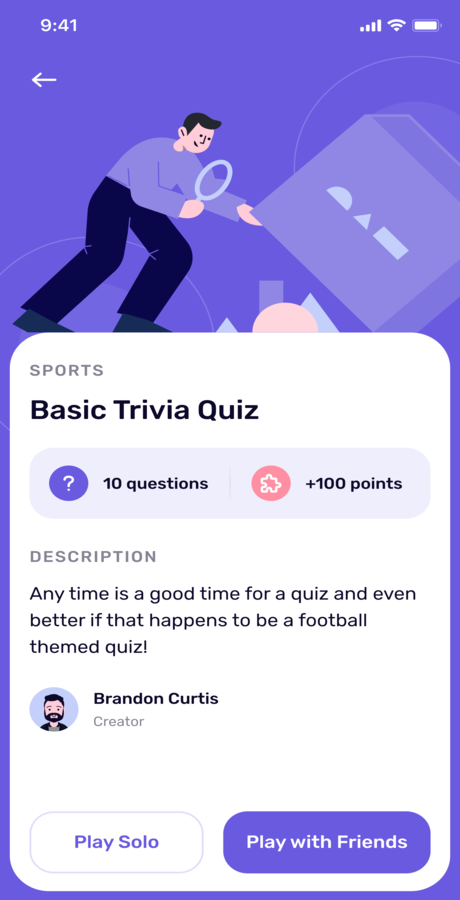 Quiz | ANDROID + IOS + FIGMA (FREE) | UI Kit | Ionic | Online Quiz Game by FlutterVision