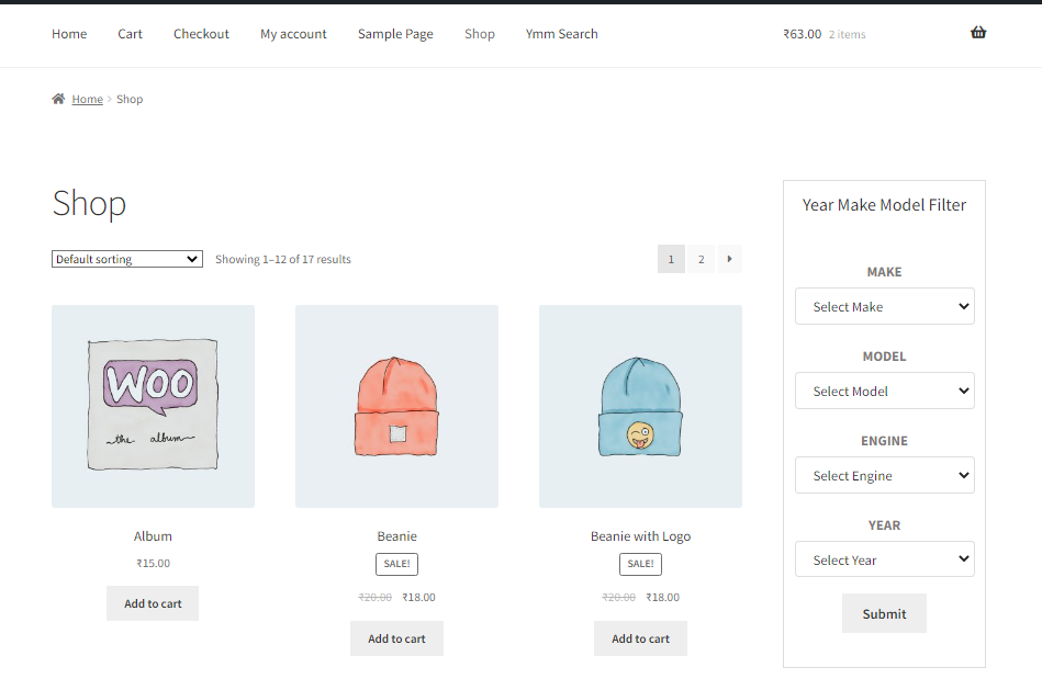 WooCommerce Vehicle Parts Finder - Make-Model-Engine-Year by TmdStudio