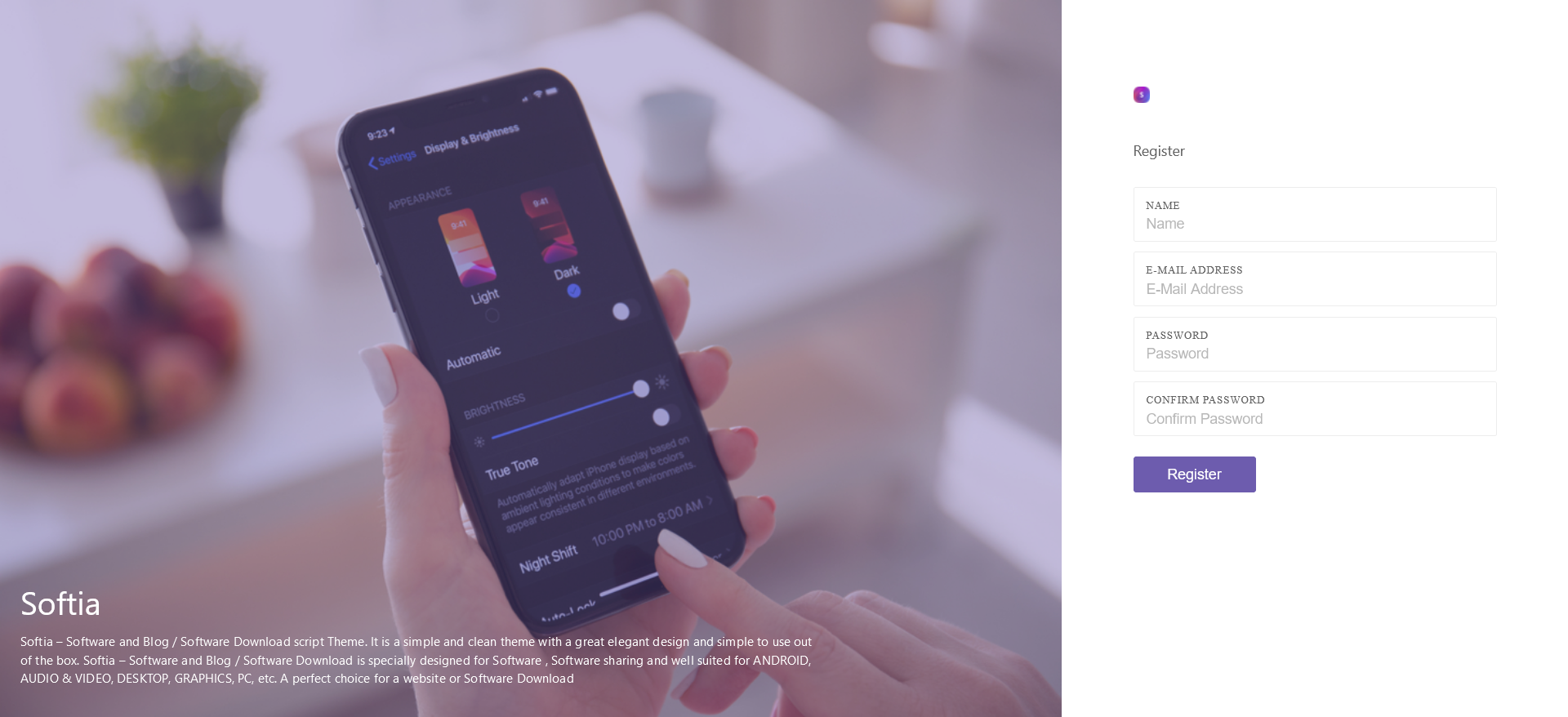Softia – Software and Blog / Software Download script Theme by Gorella