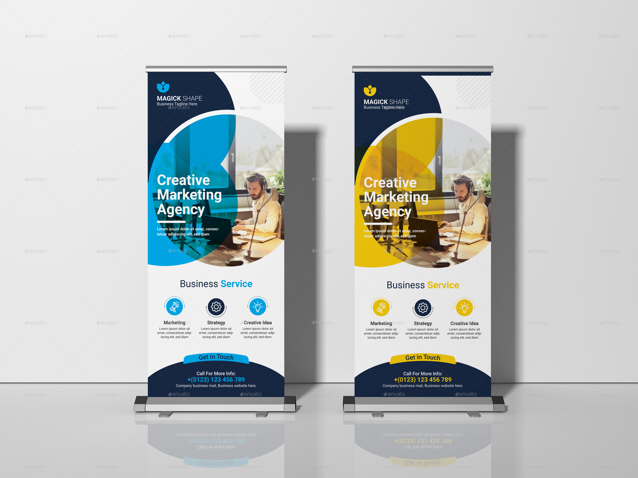 Roll Up Banner Template, Print Templates | GraphicRiver