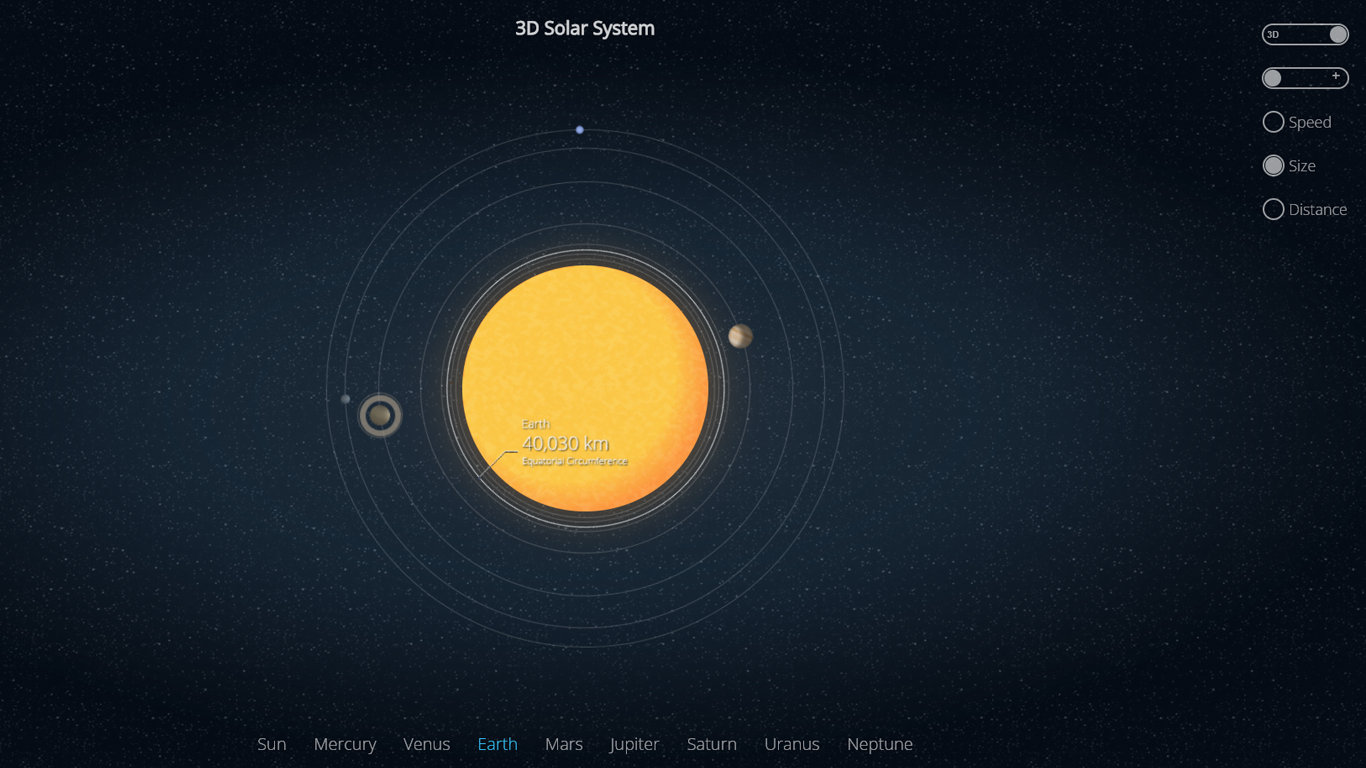 Interactive 3D Solar System by SorsaCode | CodeCanyon