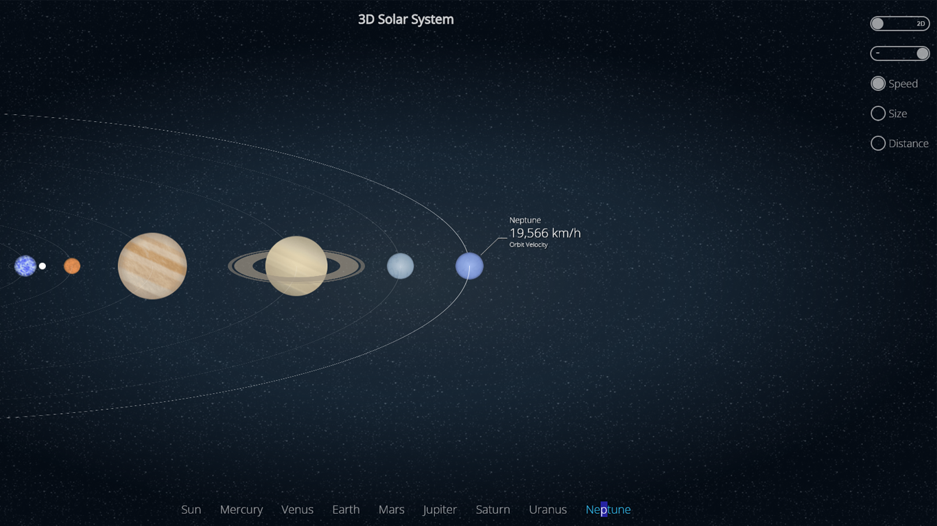 Interactive 3D Solar System by SorsaCode | CodeCanyon