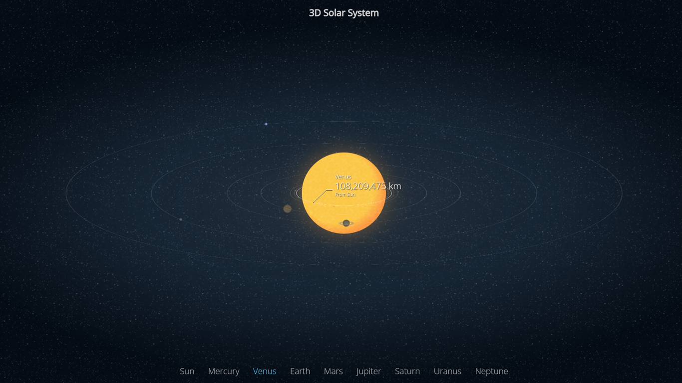 Interactive 3D Solar System by SorsaCode | CodeCanyon