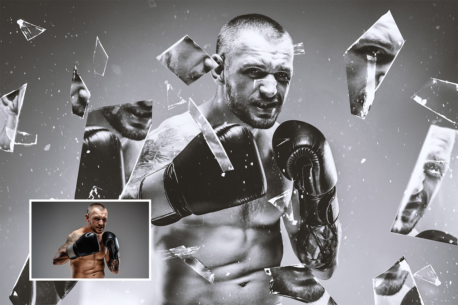 Broken Glass Photo Effect, Add-ons | GraphicRiver