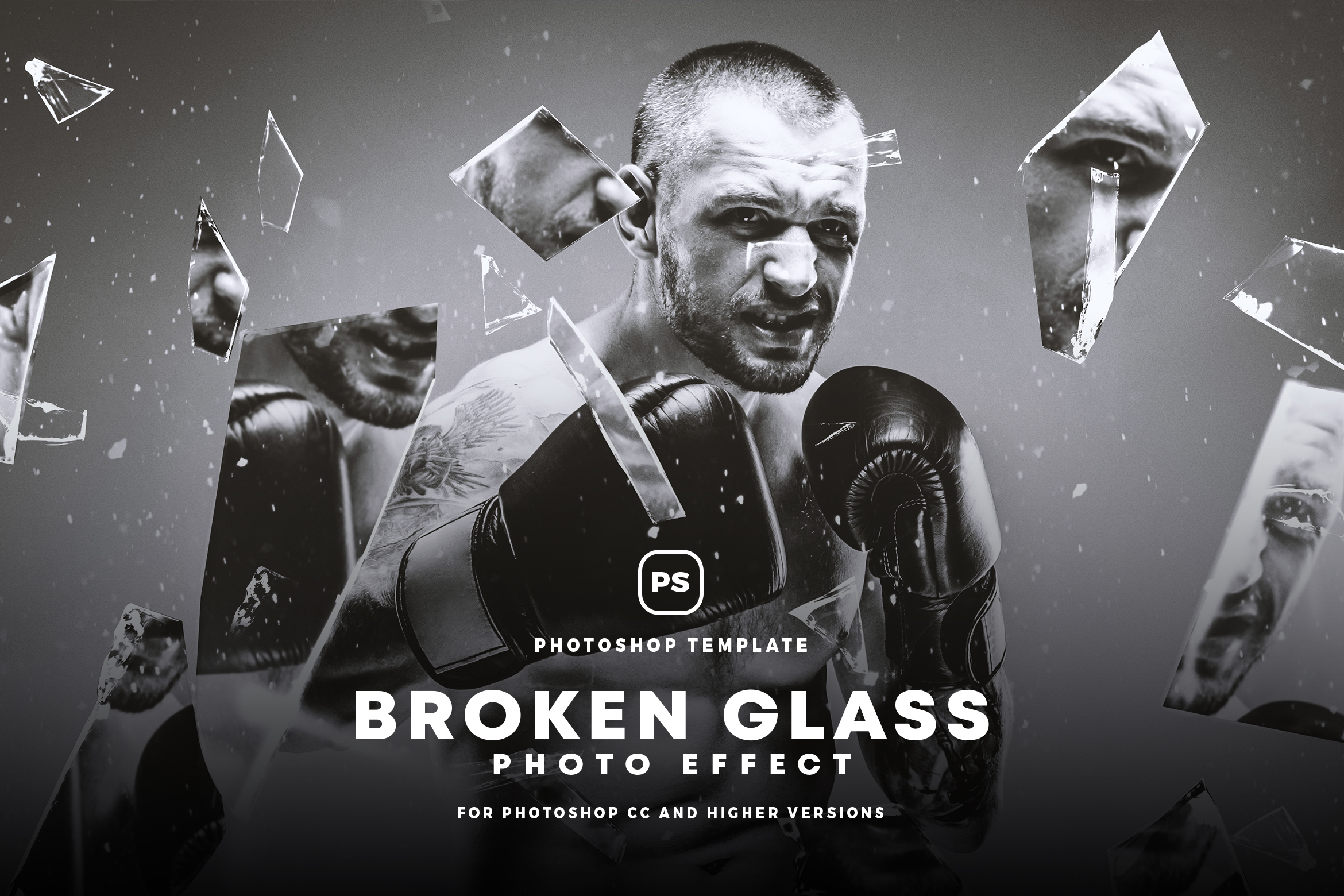 Broken Glass Photo Effect, Add-ons | GraphicRiver