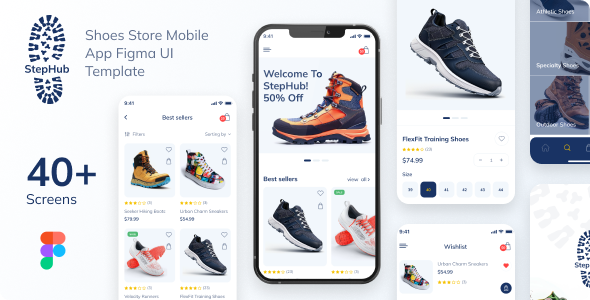 StepHub - Shoes Store Mobile App Figma UI Template by George_Fx ...