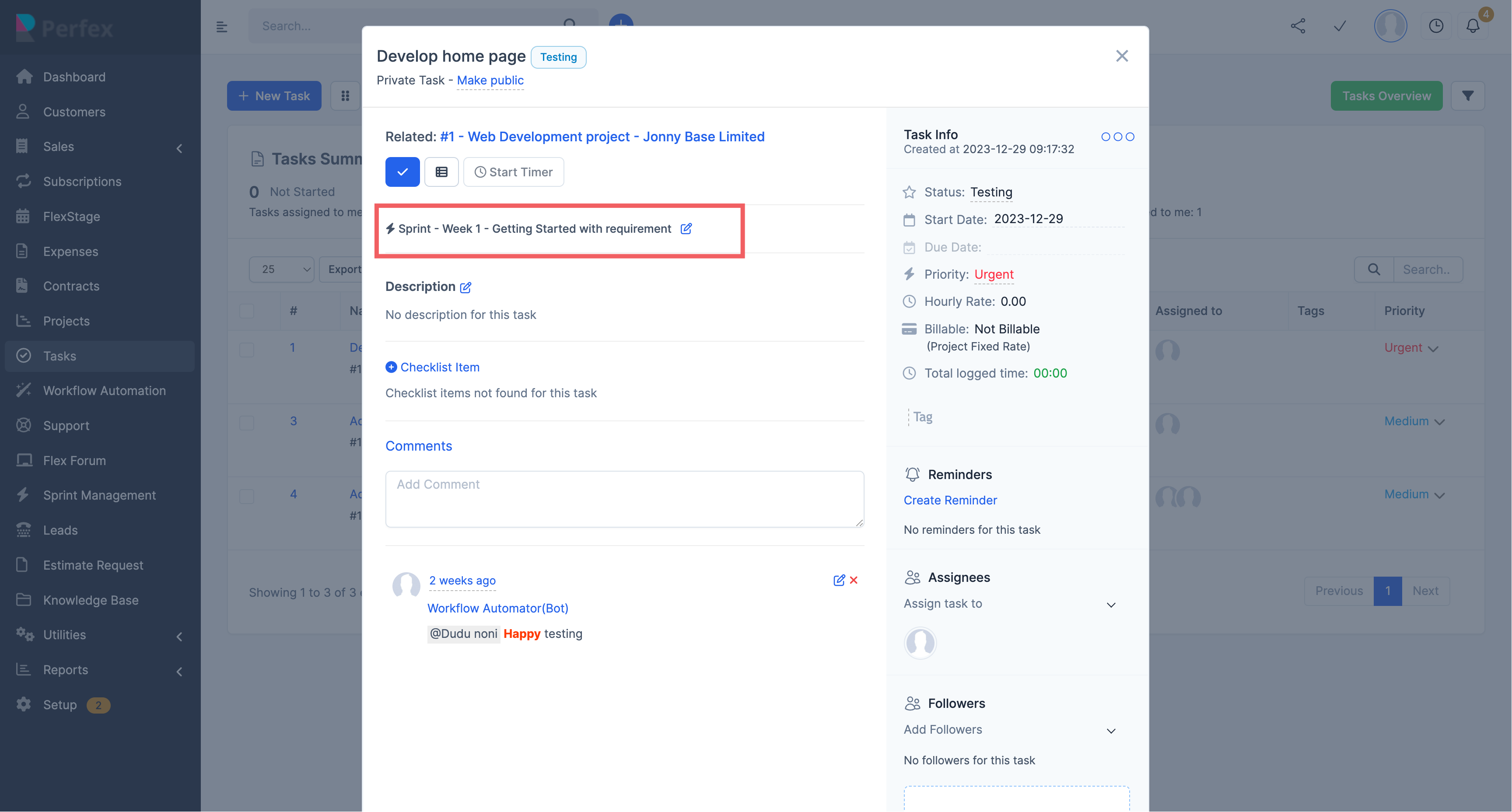 Project Sprints Management for Perfex by flexibyte88 | CodeCanyon