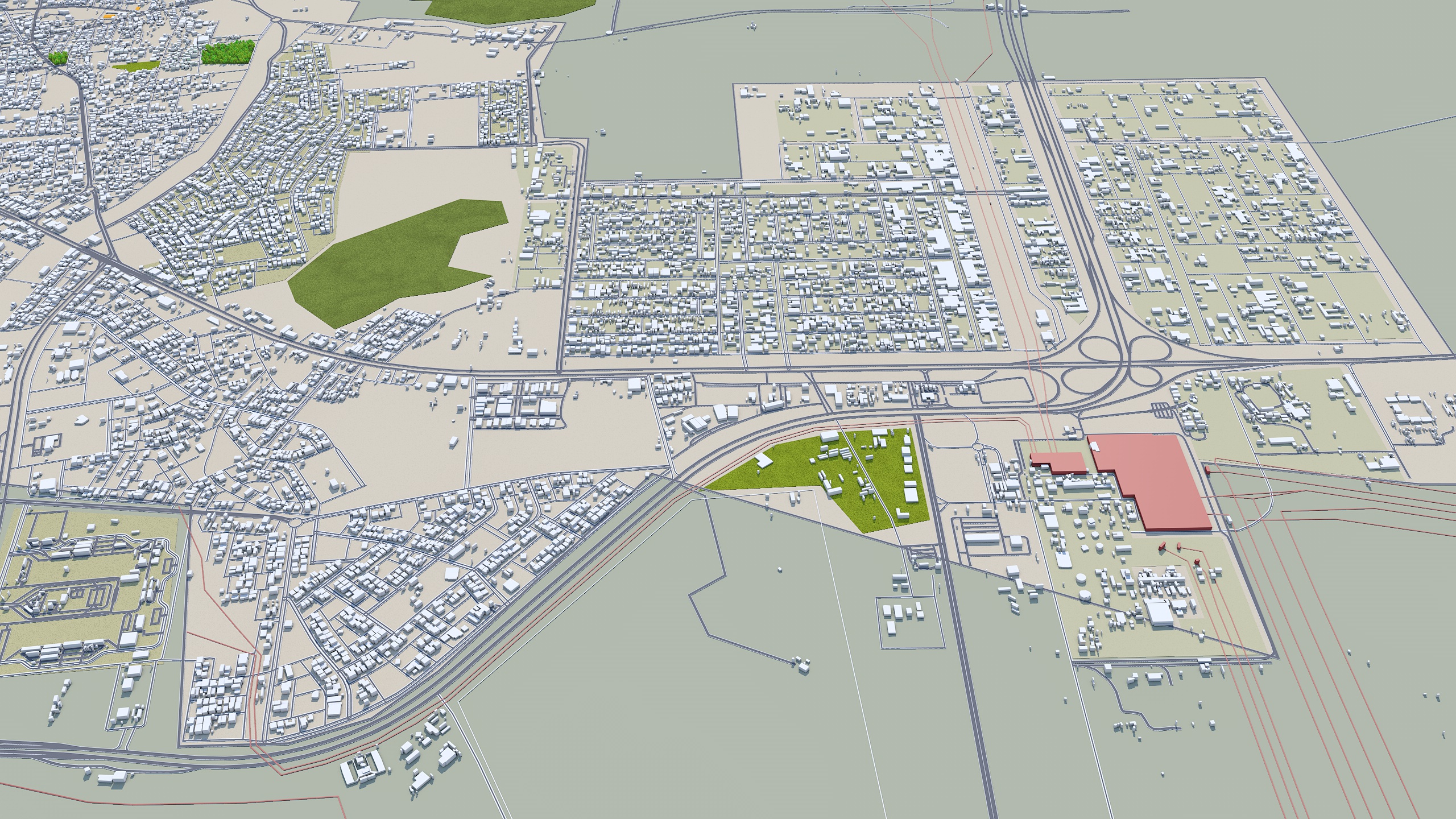 Hail city Saudi Arabia 3d model 55km by TurboCG | 3DOcean