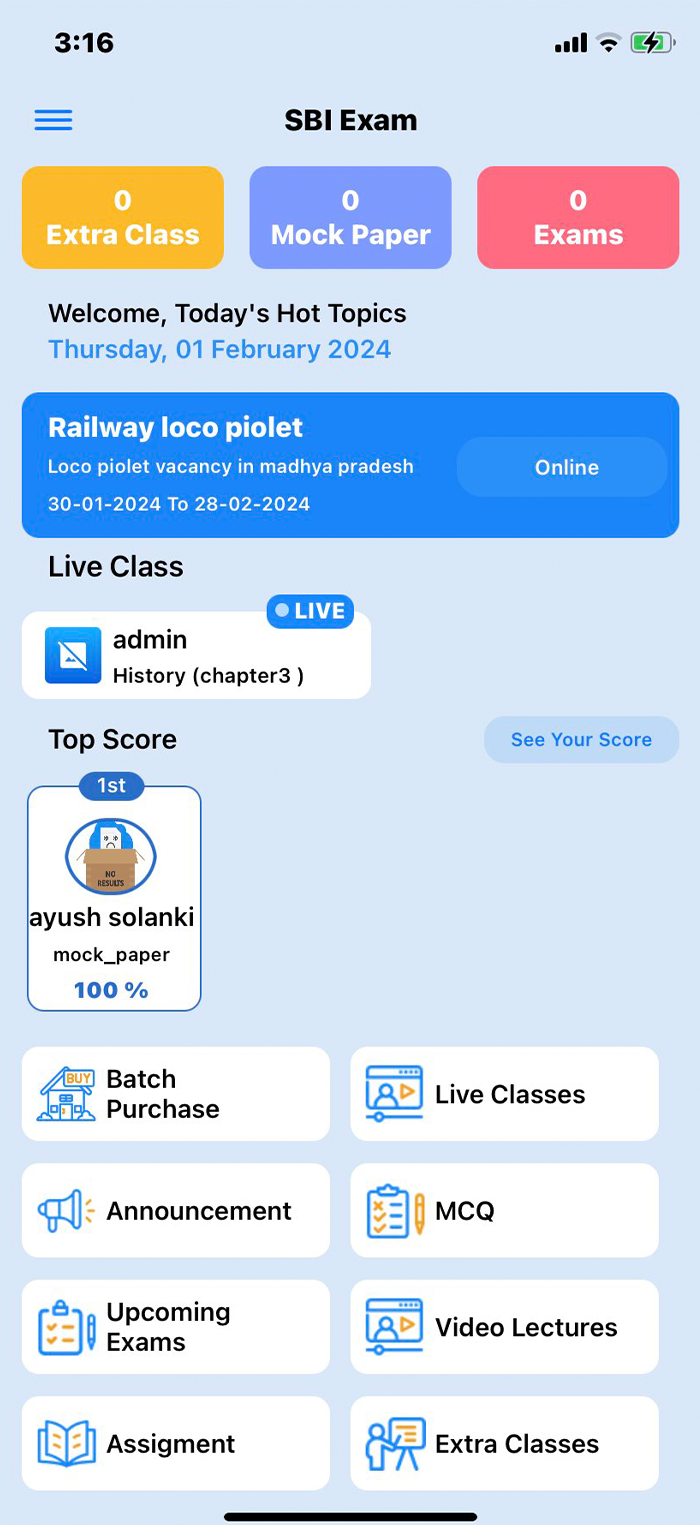 Elearning - E Learning Mobile App Android + IOS + WEB by kamleshyadav