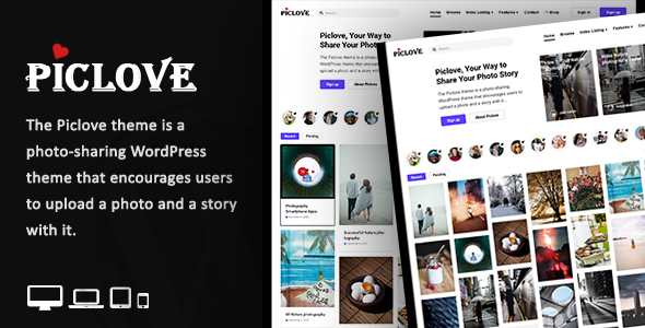 Piclove - Blog & Photos Download WordPress Theme by An-Themes | ThemeForest
