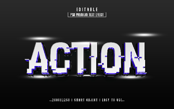 3D Editable PSD Text Effect Style, Add-ons | GraphicRiver