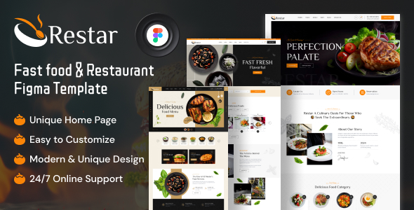 Restar - Fast Foods & Restaurants Figma Template by themeholy | ThemeForest