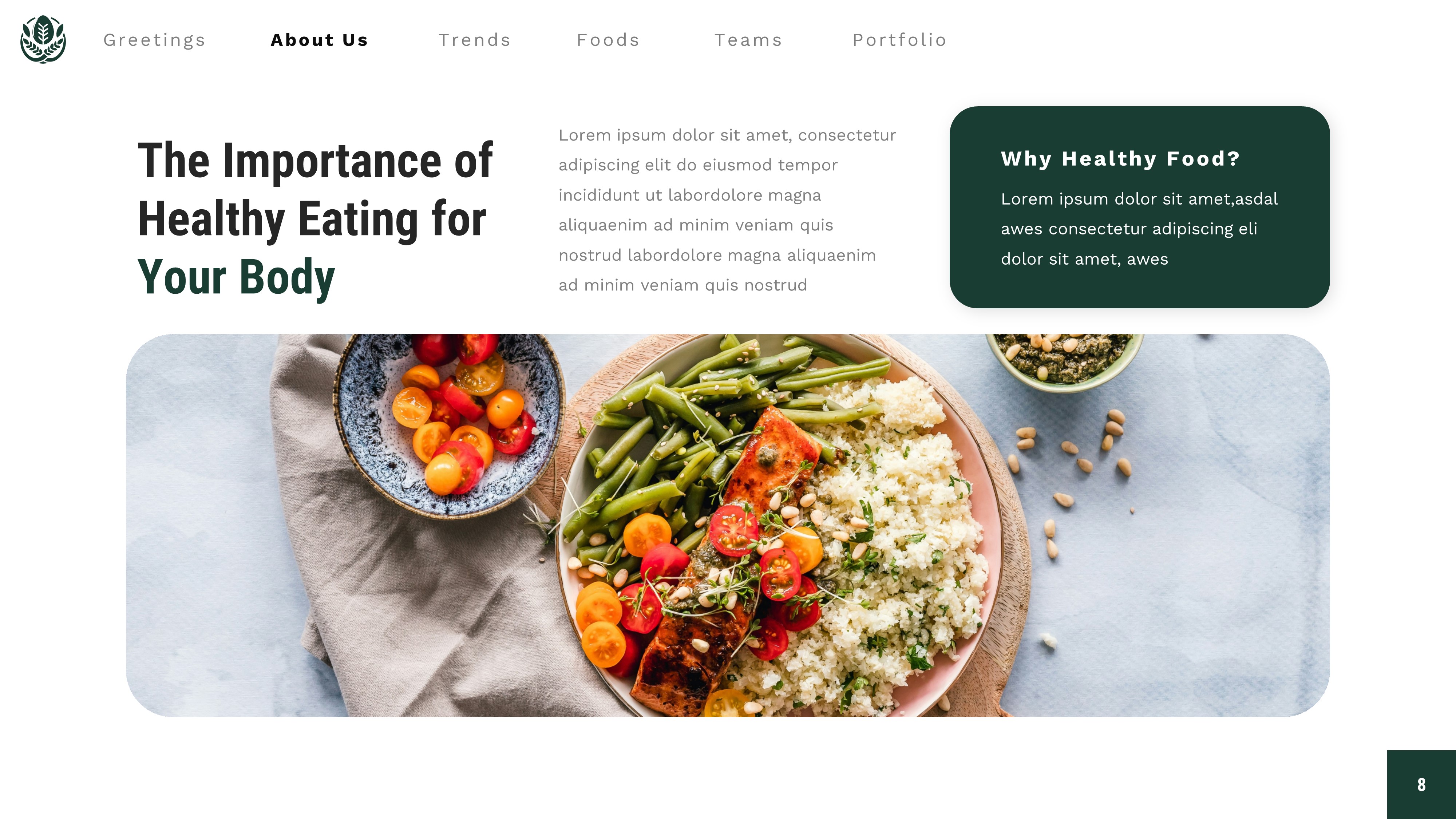 Foodealth - Healthy Food Keynote Presentation Template, Presentation ...