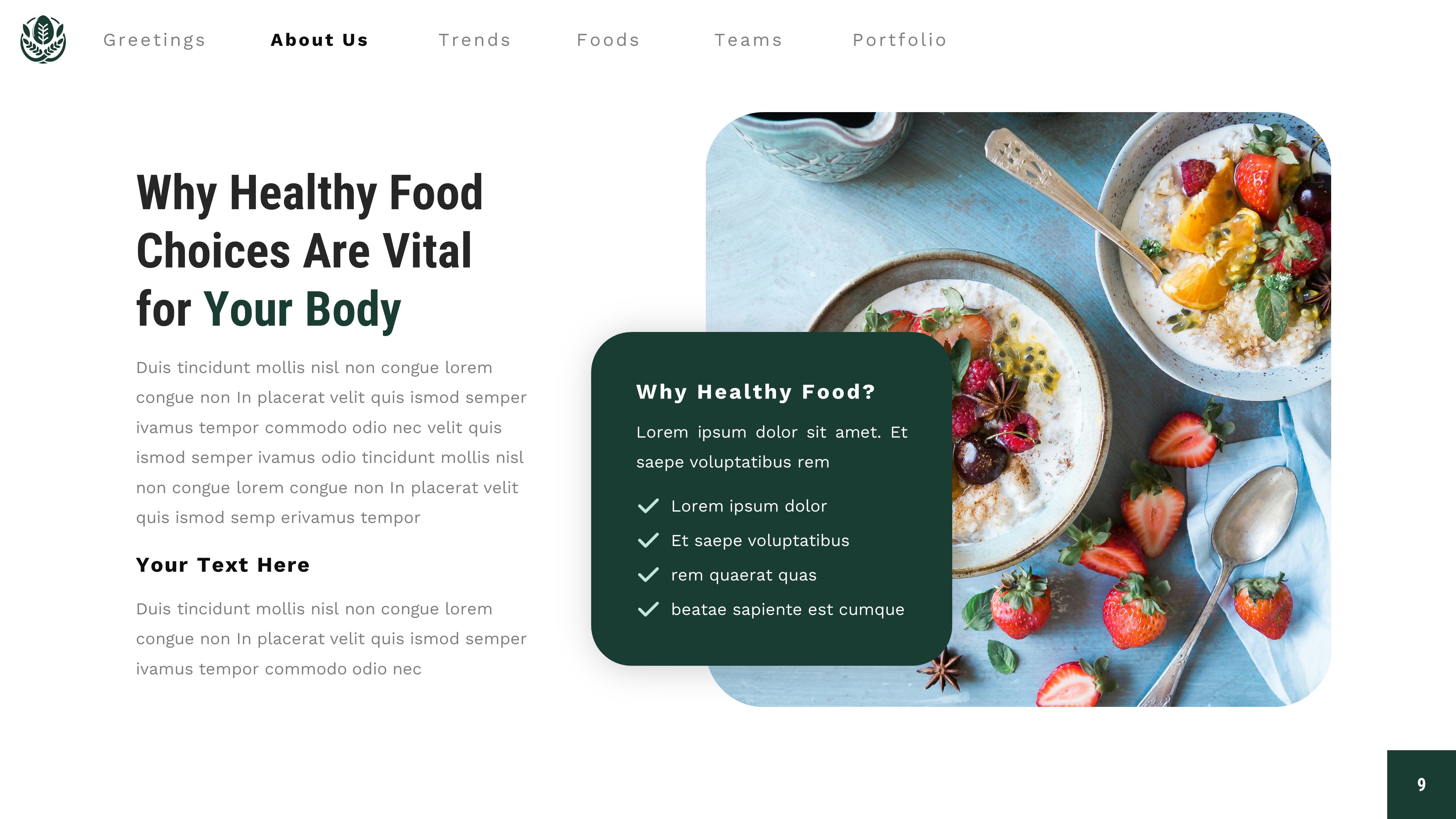 Foodealth - Healthy Food Keynote Presentation Template, Presentation ...