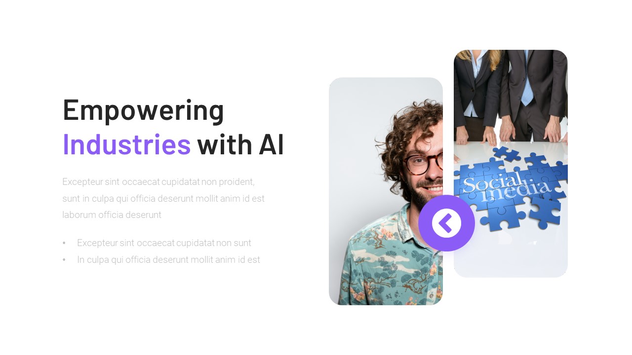 Artificial Intelligence AI Powerpoint Template, Presentation Templates