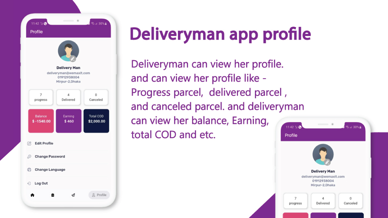 We Courier SAAS - Multi-Tenancy courier and logistics management - merchant, delivery app with ...
