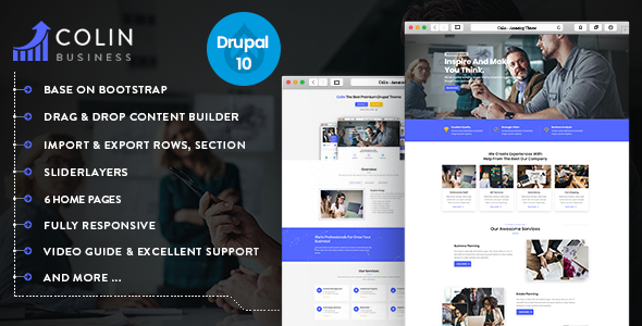 Colin - Responsive Multipurpose Business Drupal 10 Theme by gavias