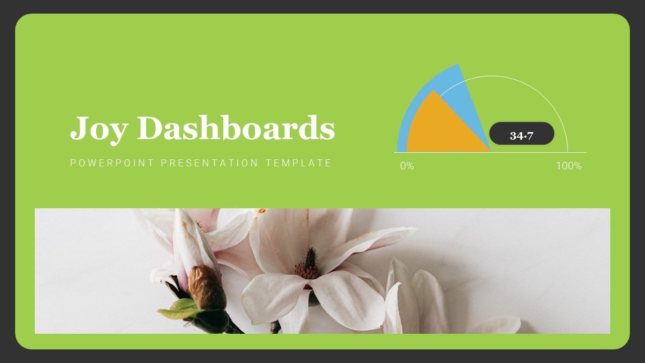 Joy Dashboards PowerPoint Presentation Template, Presentation Templates