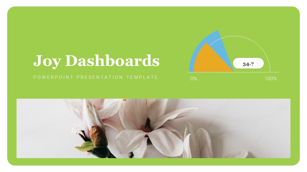 Joy Dashboards PowerPoint Presentation Template, Presentation Templates