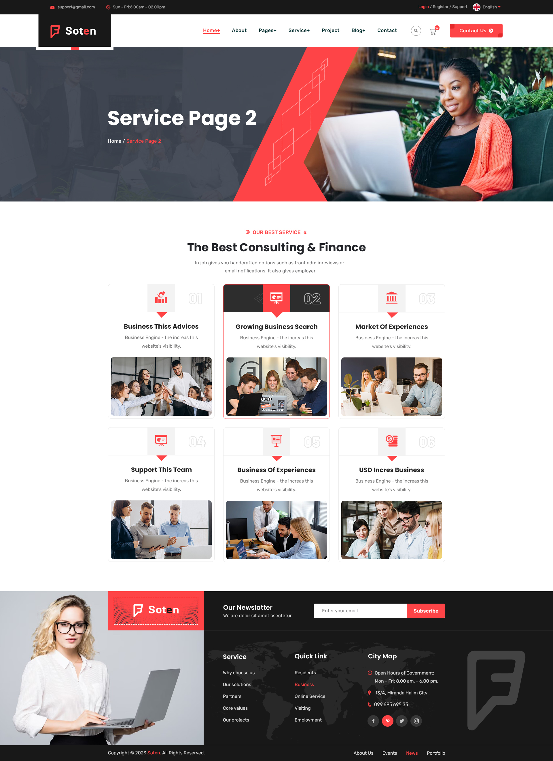 Soten - Creative Digital Business XD Template. by Deferen | ThemeForest