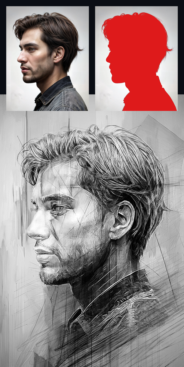 Hand Drawing Template for Photoshop, Add-ons | GraphicRiver