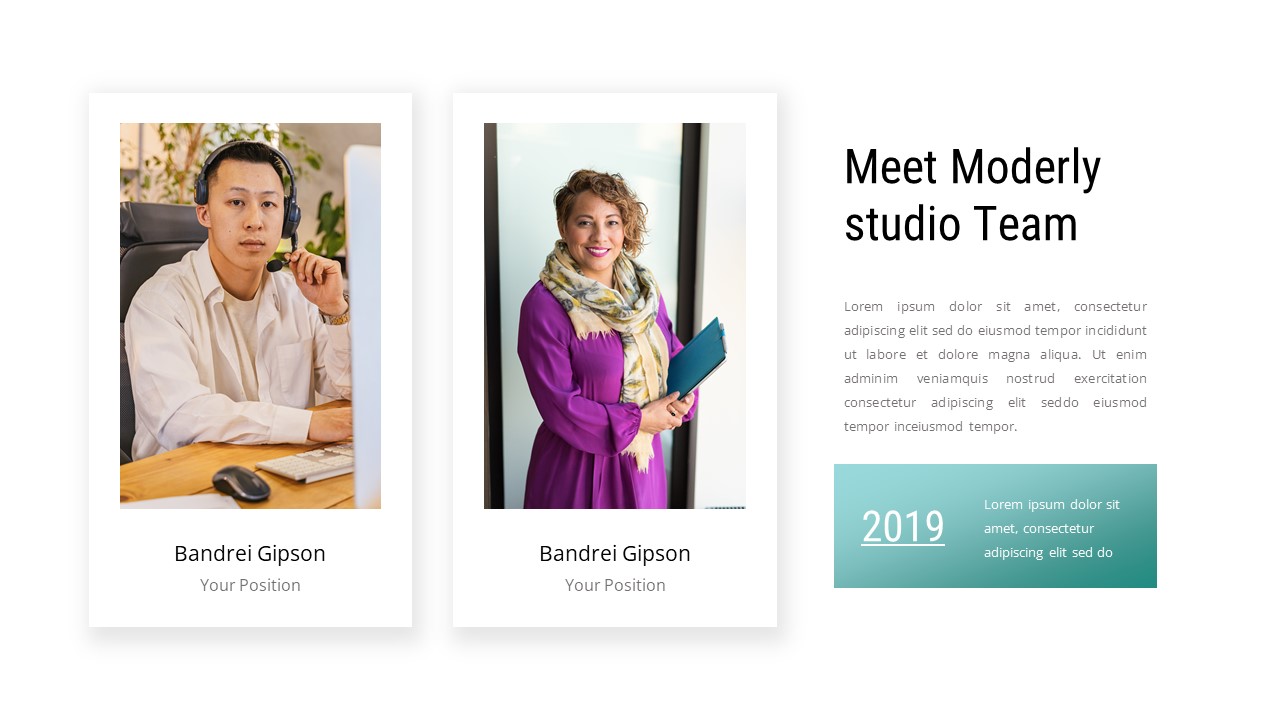 Moderly - Modern Business PowerPoint Template, Presentation Templates