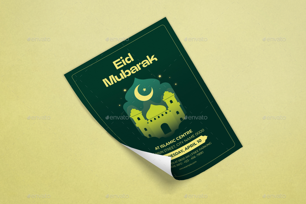 Eid Mubarak, Print Templates | GraphicRiver