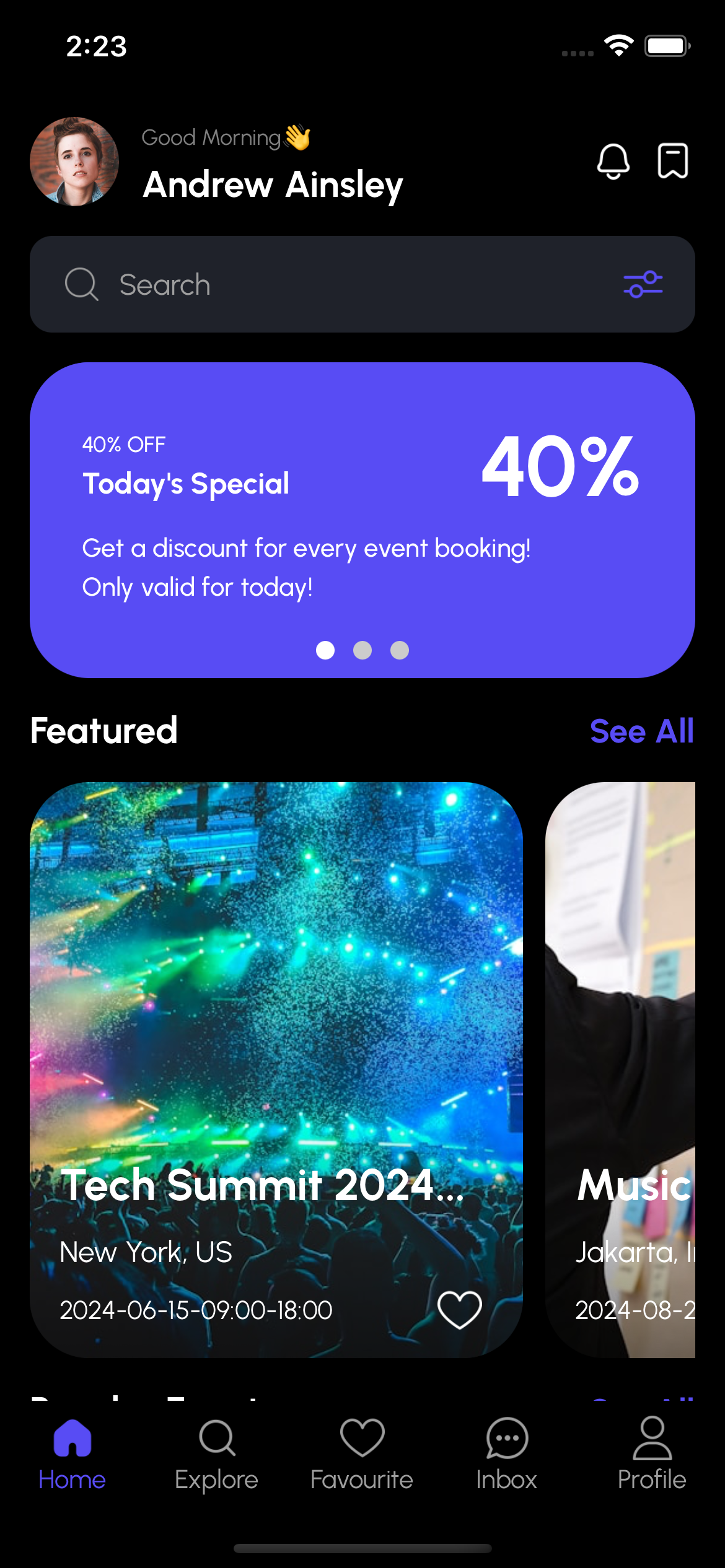 Eventa Pro - Event Booking React Native Expo App Ui Kit by lalastudio12