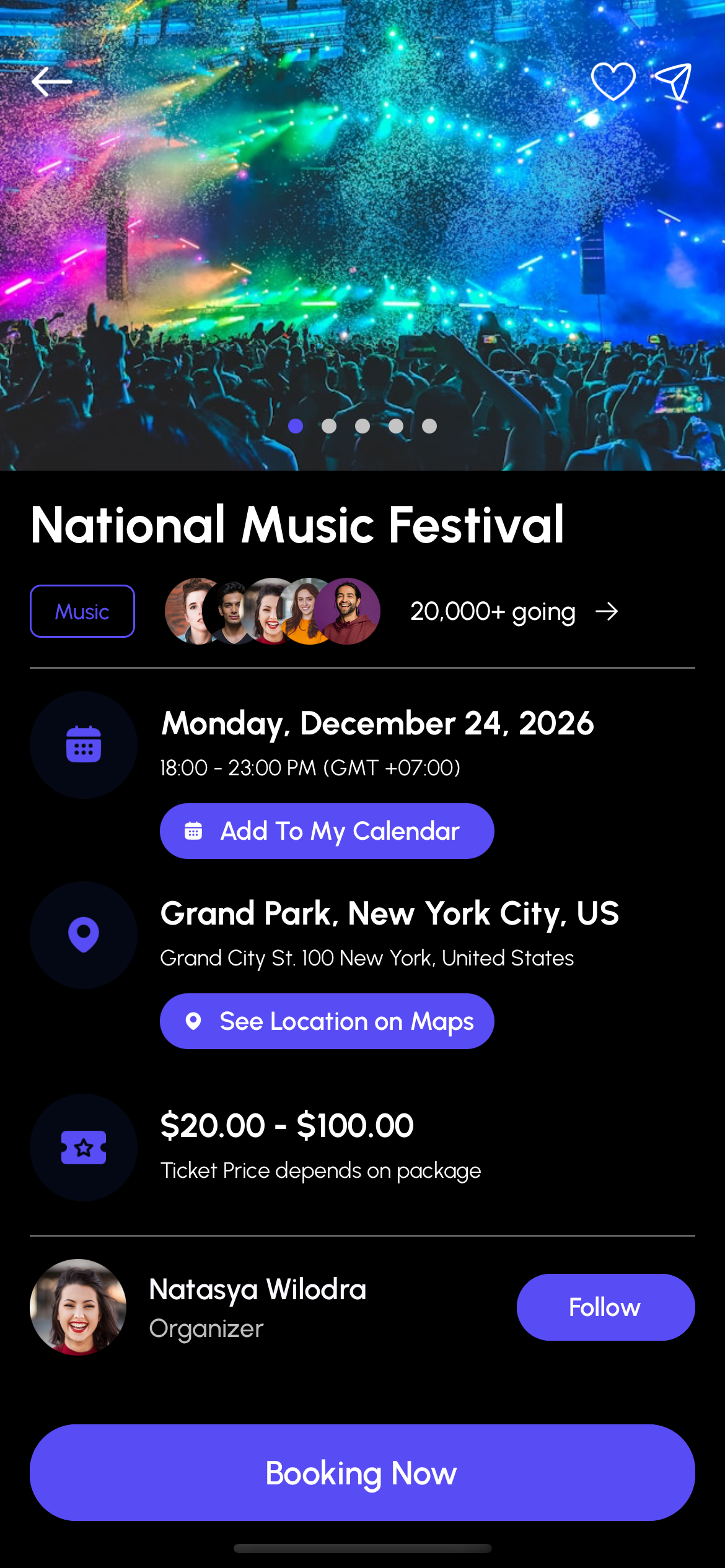 Eventa Pro - Event Booking React Native Expo App Ui Kit by lalastudio12