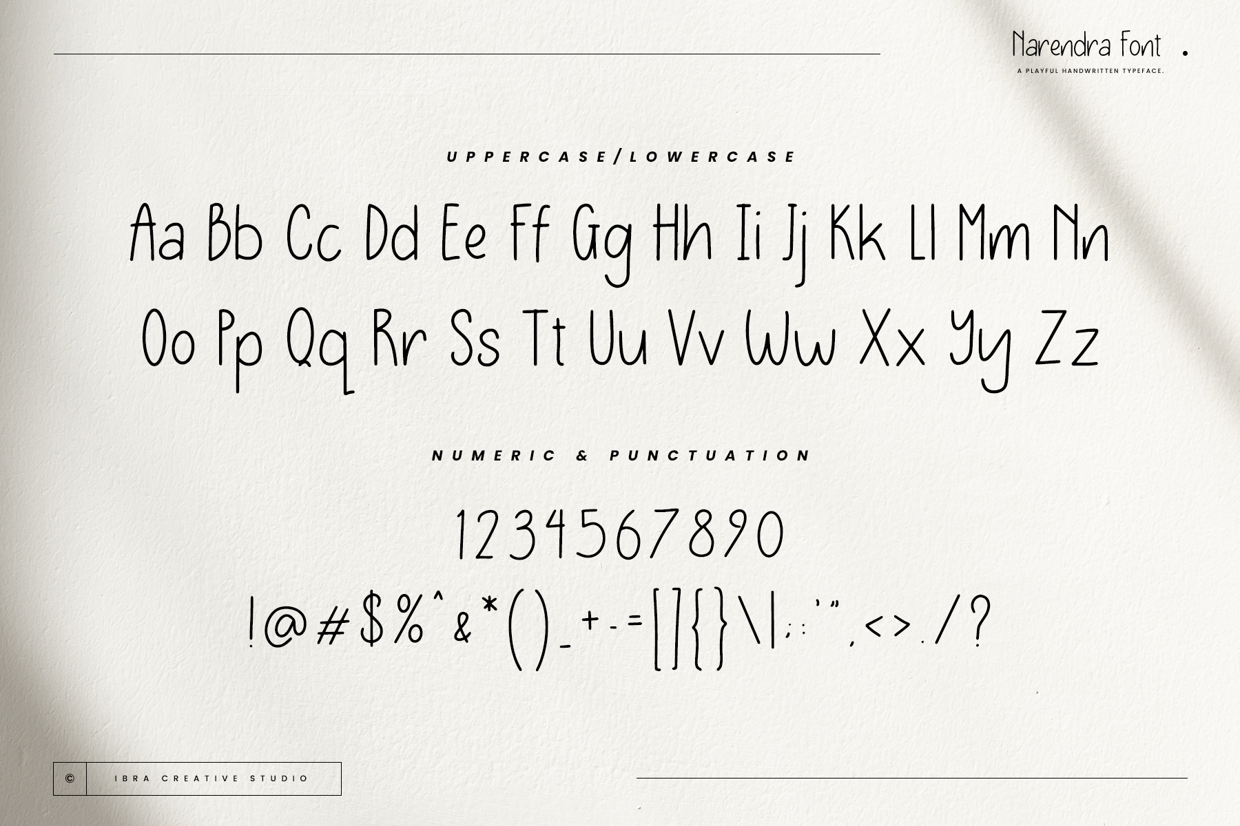 Narendra - A Playful Handwritten Typeface, Fonts | GraphicRiver