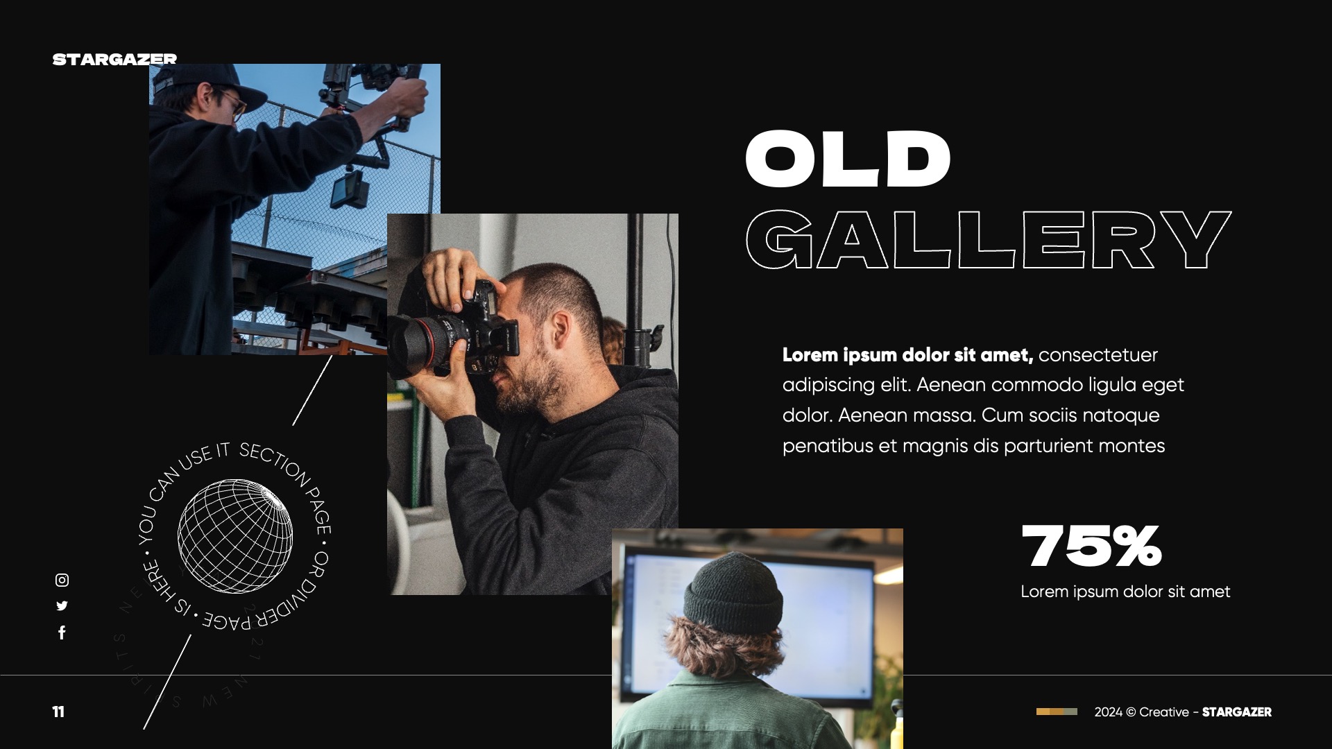 Stargazer General Vintage Keynote Template, Presentation Templates