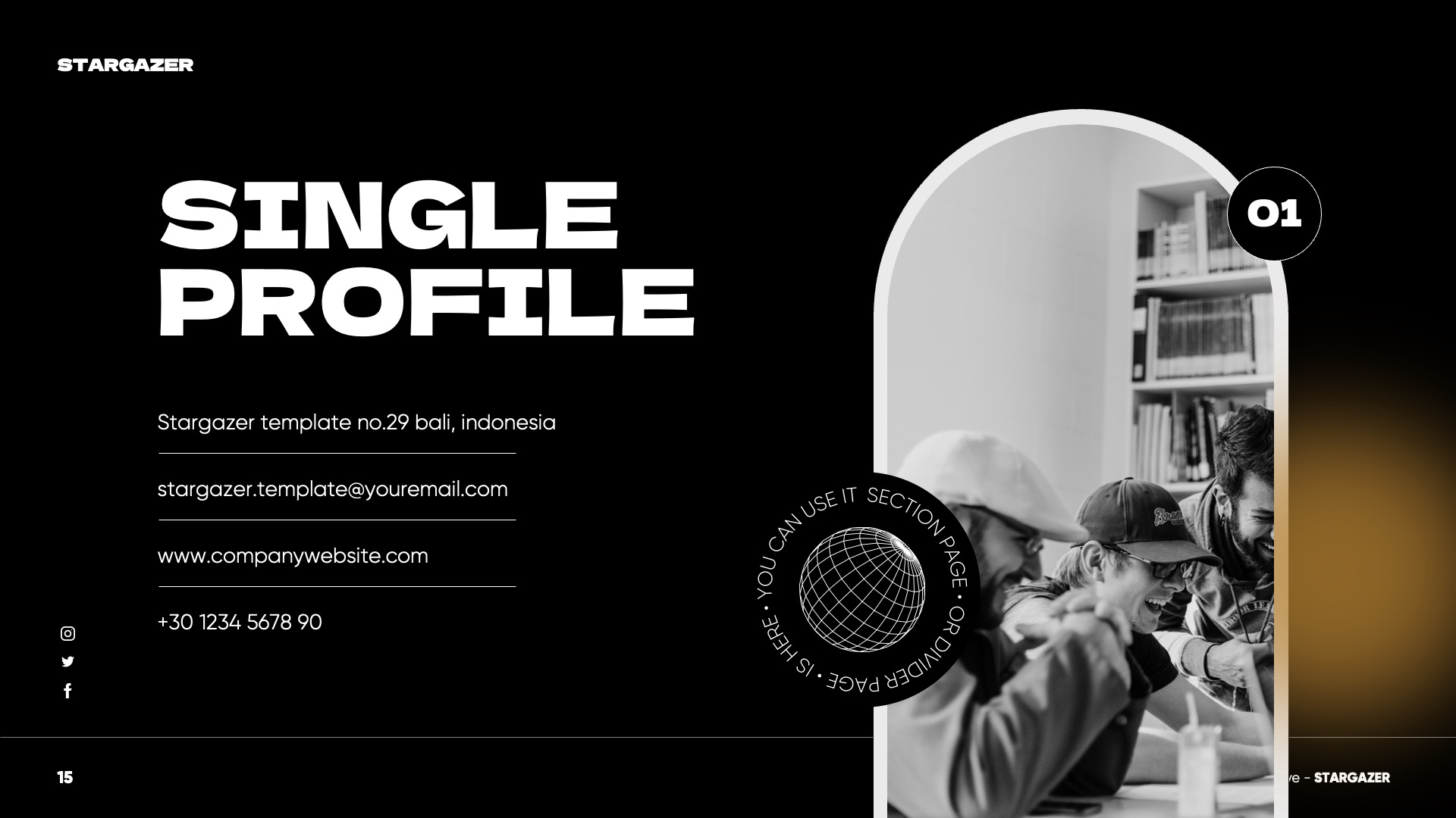 Stargazer General Vintage Keynote Template, Presentation Templates