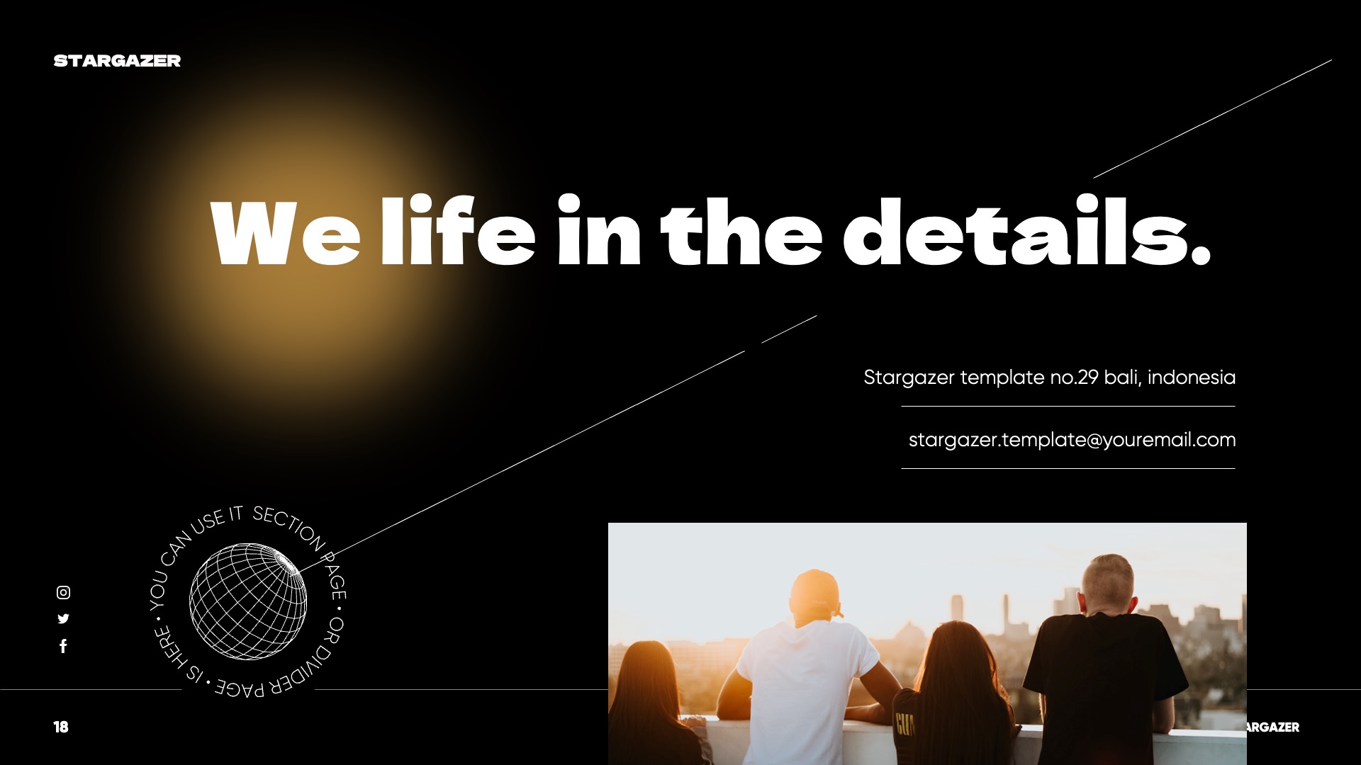 Stargazer General Vintage Keynote Template, Presentation Templates