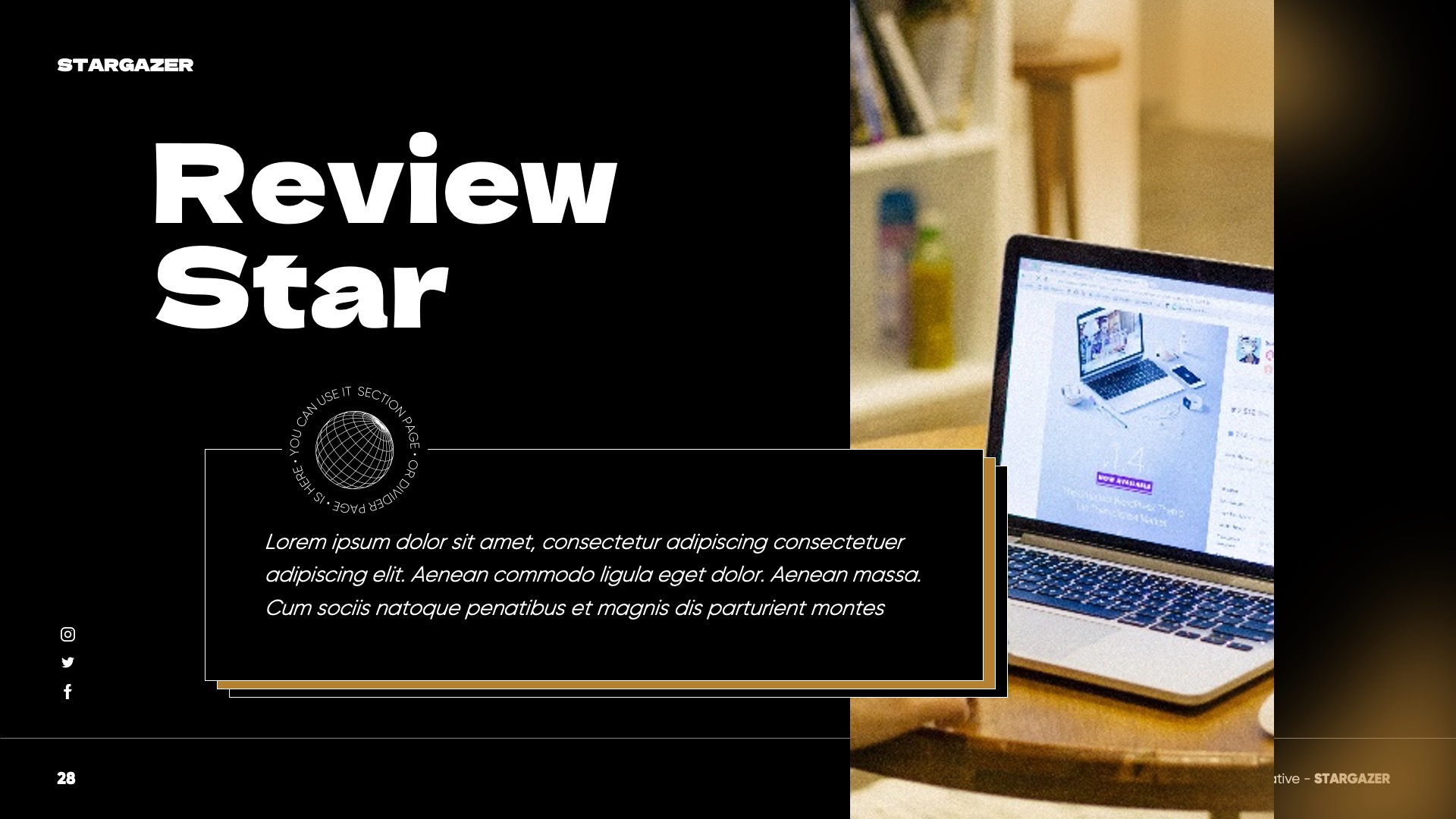 Stargazer General Vintage Keynote Template, Presentation Templates