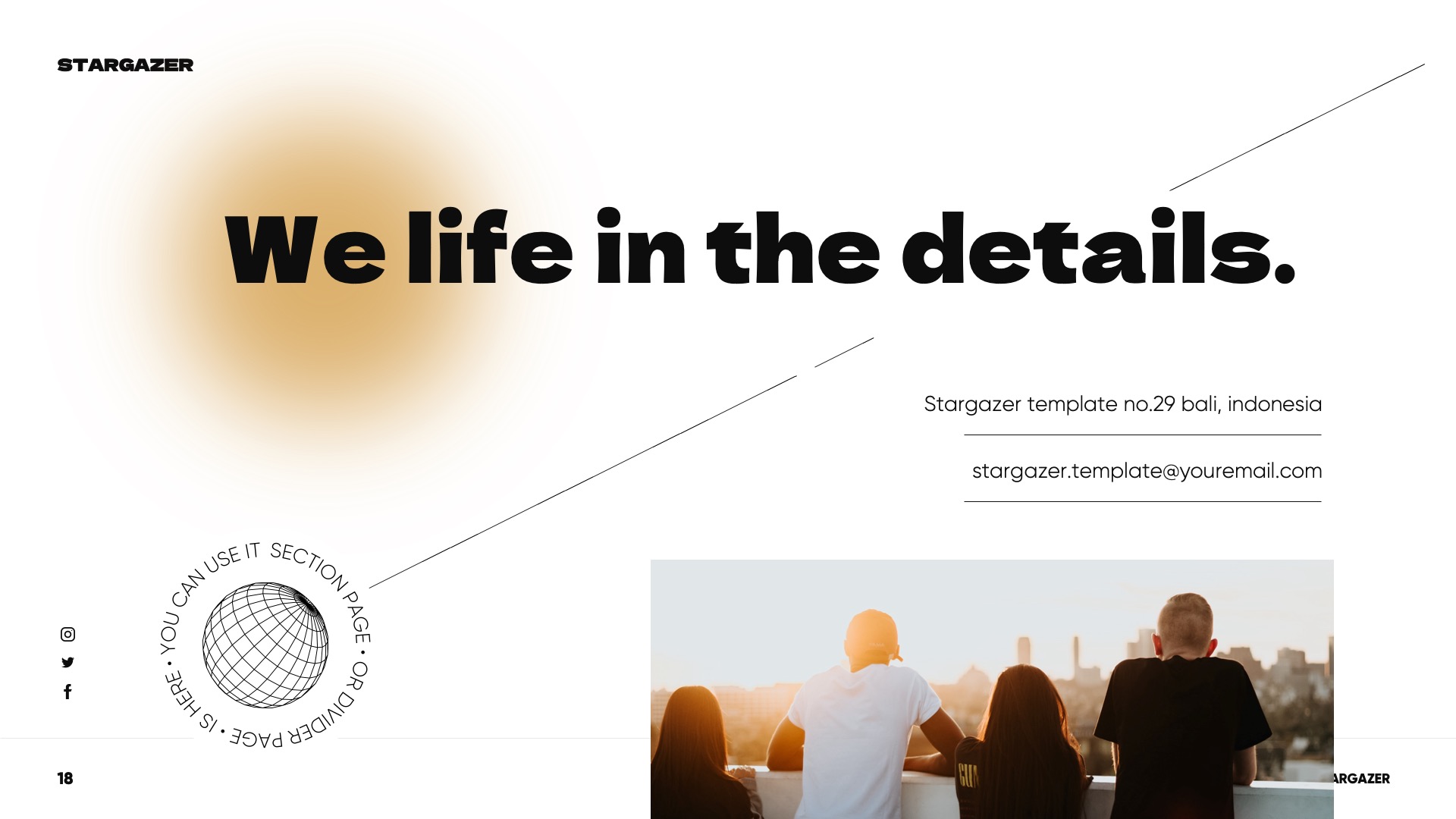 Stargazer General Vintage Keynote Template, Presentation Templates