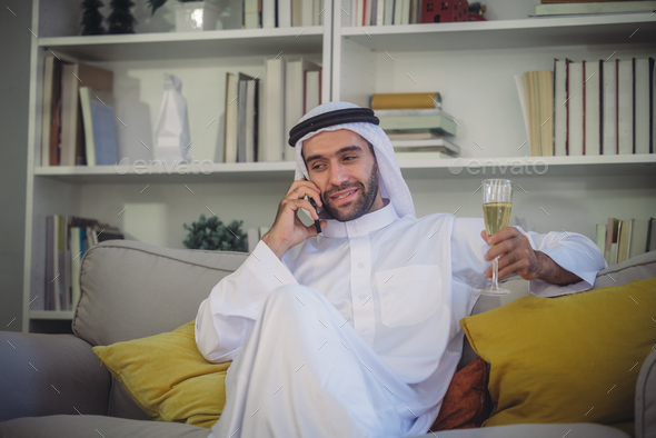 The smiling Sheikh CEO remotely leads the team and oversees business ...