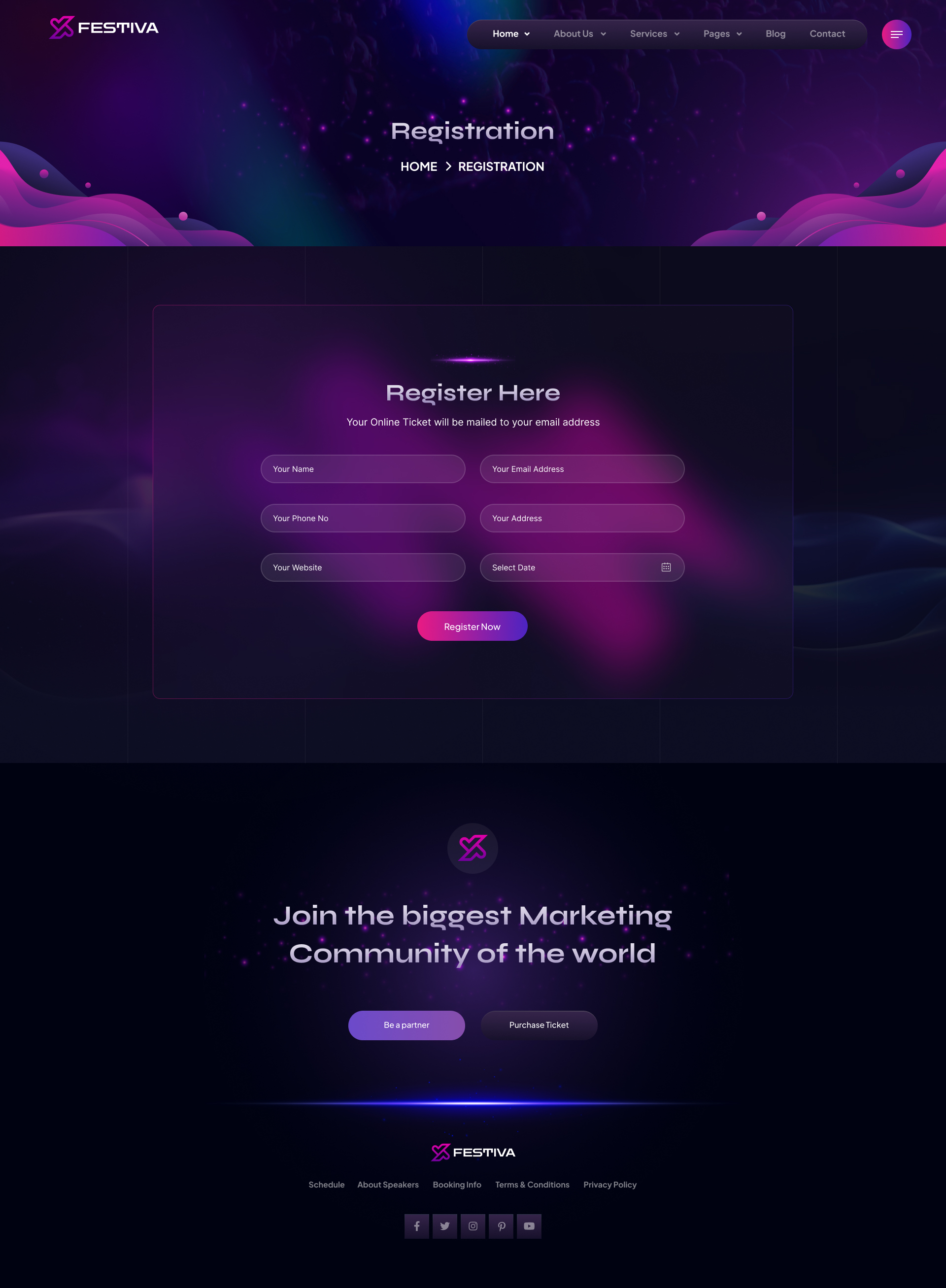 Festiva - Event & Conference Figma Template by wpthemebooster | ThemeForest