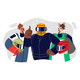Racing Drivers with Helmets , Vectors | GraphicRiver