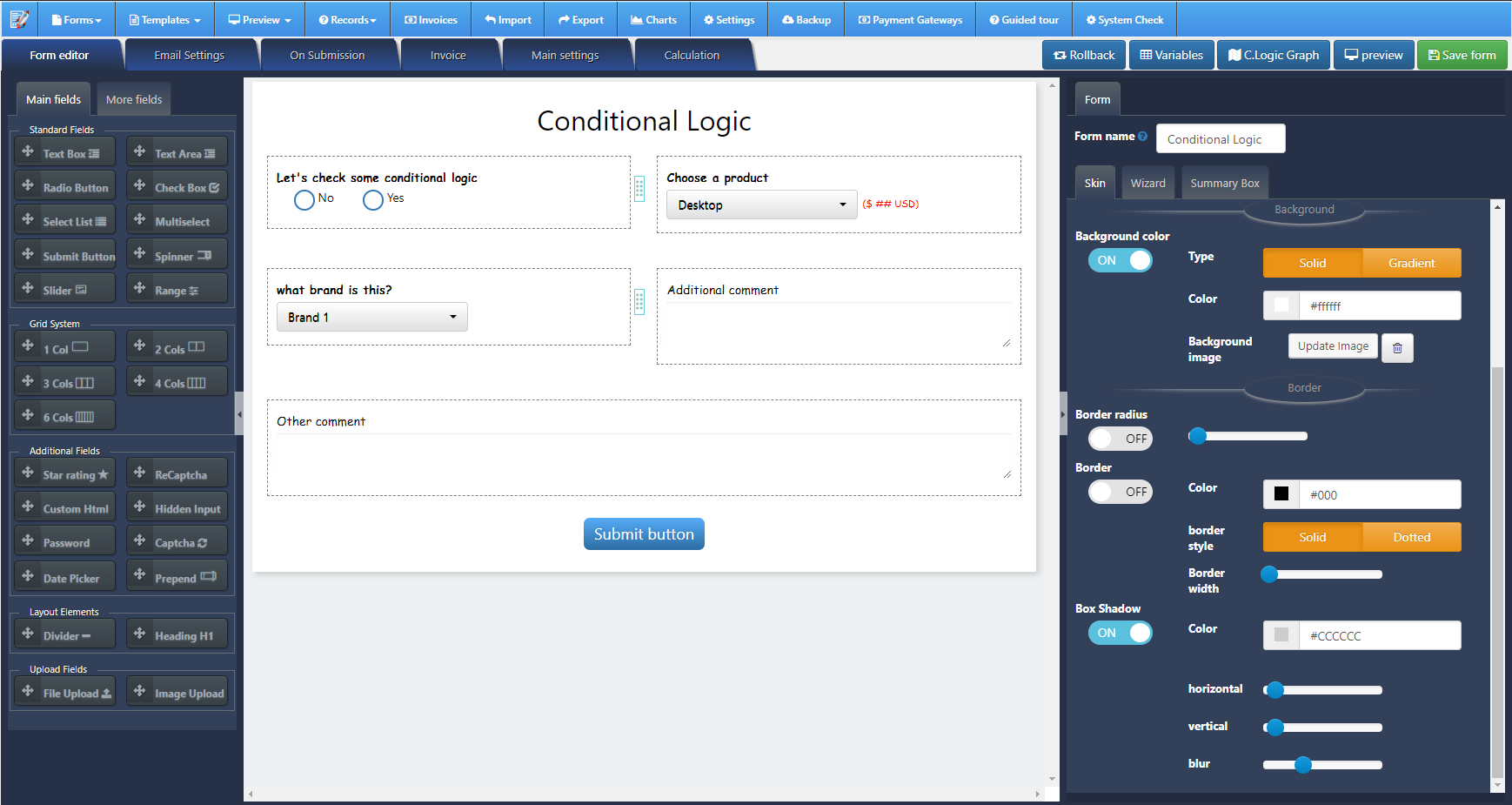 Zigaform - PHP Calculator & Cost Estimation Form Builder by SoftDiscover