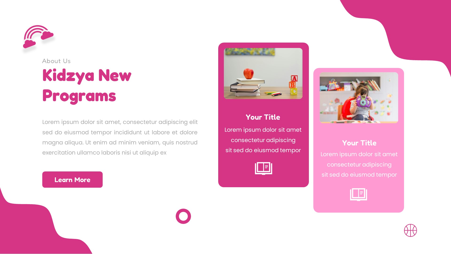 Kidzya – Kids Academy Google Slides Template, Presentation Templates