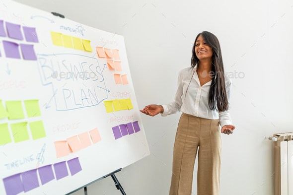 Entrepreneur explaining business model Stock Photo by baffos | PhotoDune