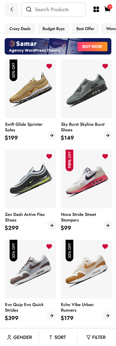 FootFlare - Shoes Store Figma Mobile App UI Kit by DexignZone | ThemeForest