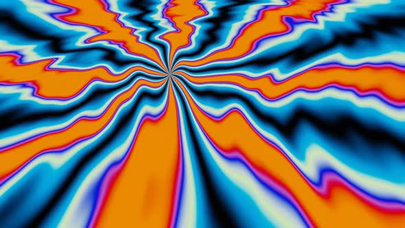 Abstract Wavy Rays are Multicolored Rotate in a Circle, Motion Graphics