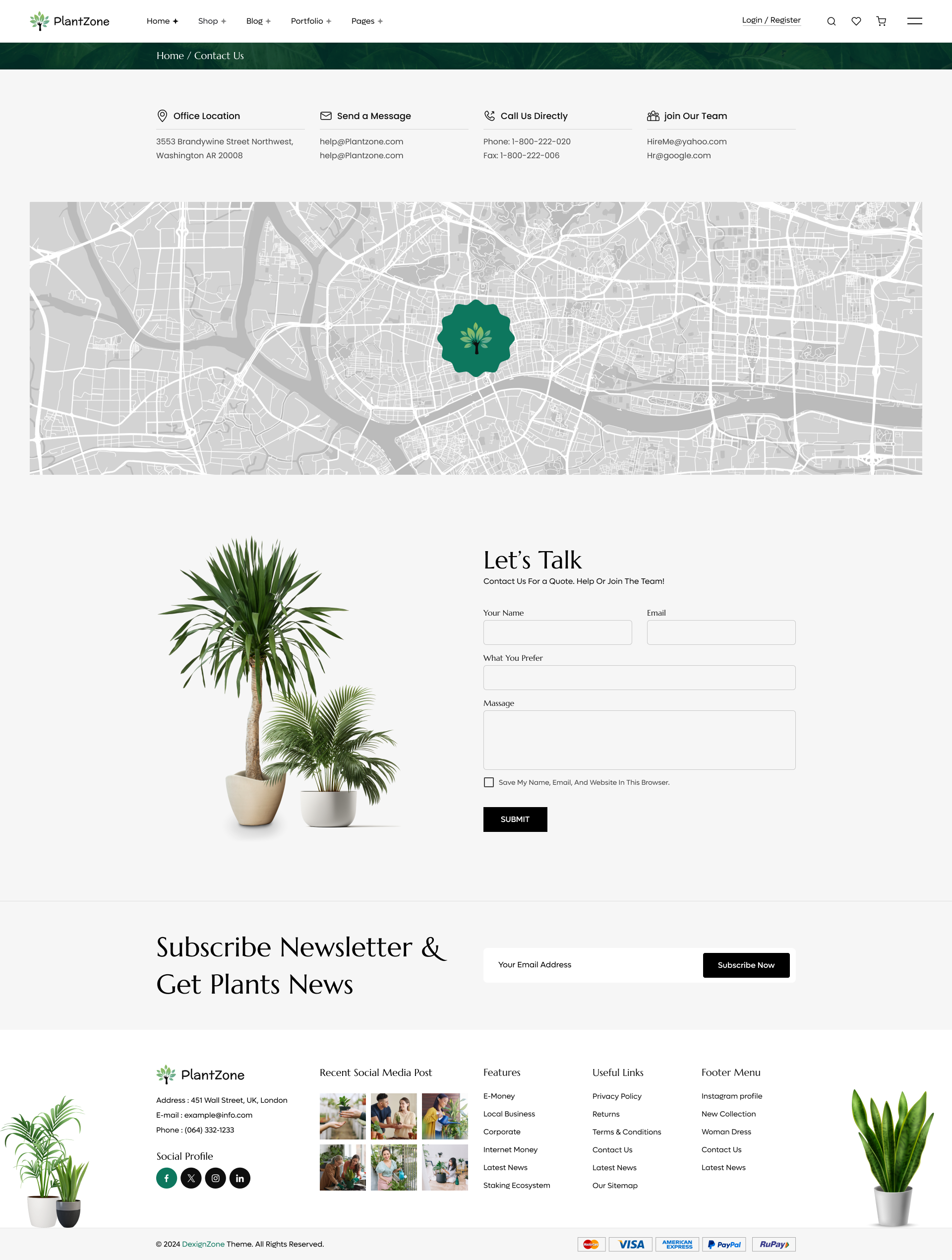Plantzone - Plant Store eCommerce Figma Template by DexignZone ...