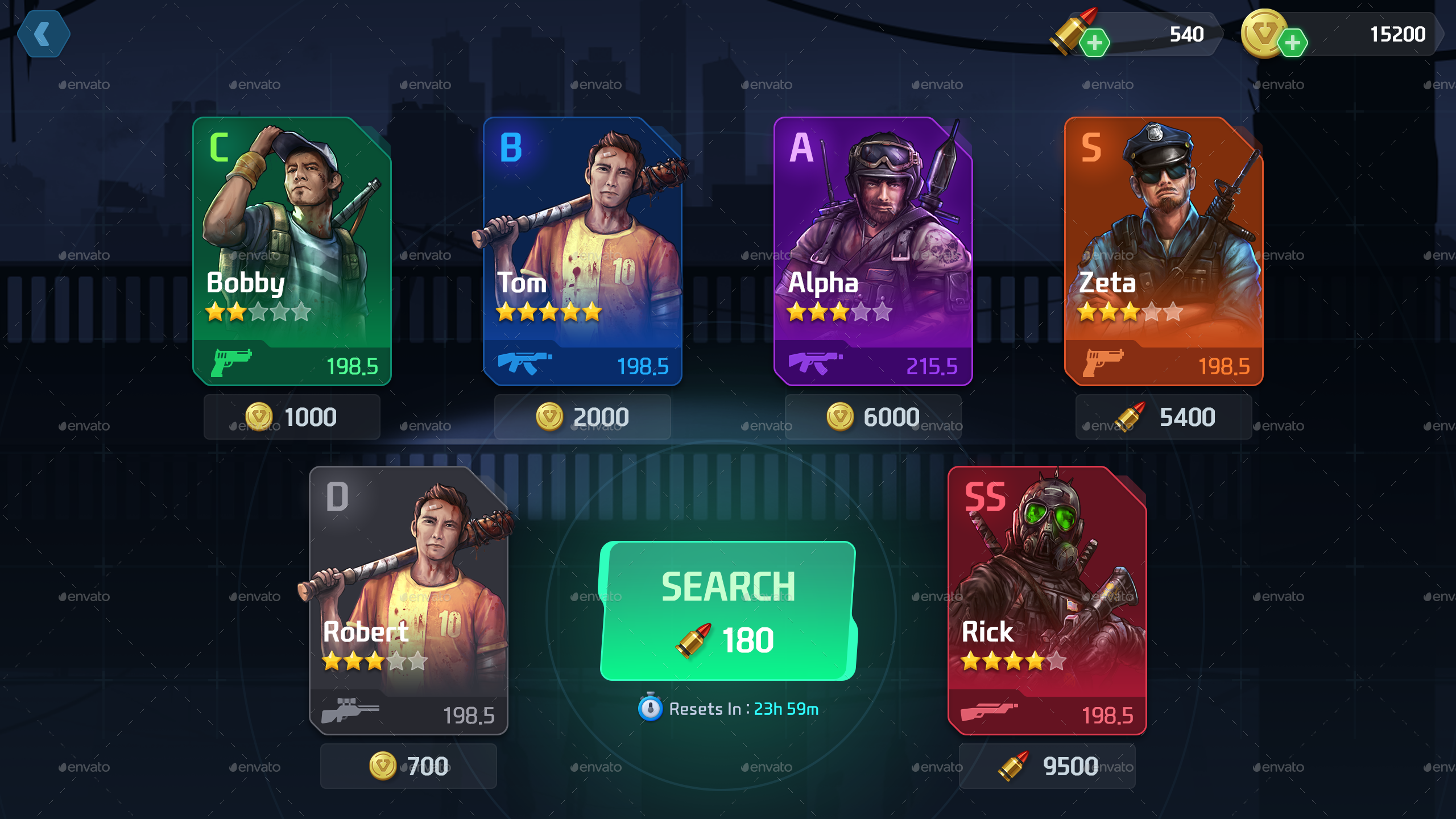 GUI Pro - Survival Clean, Game Assets | GraphicRiver