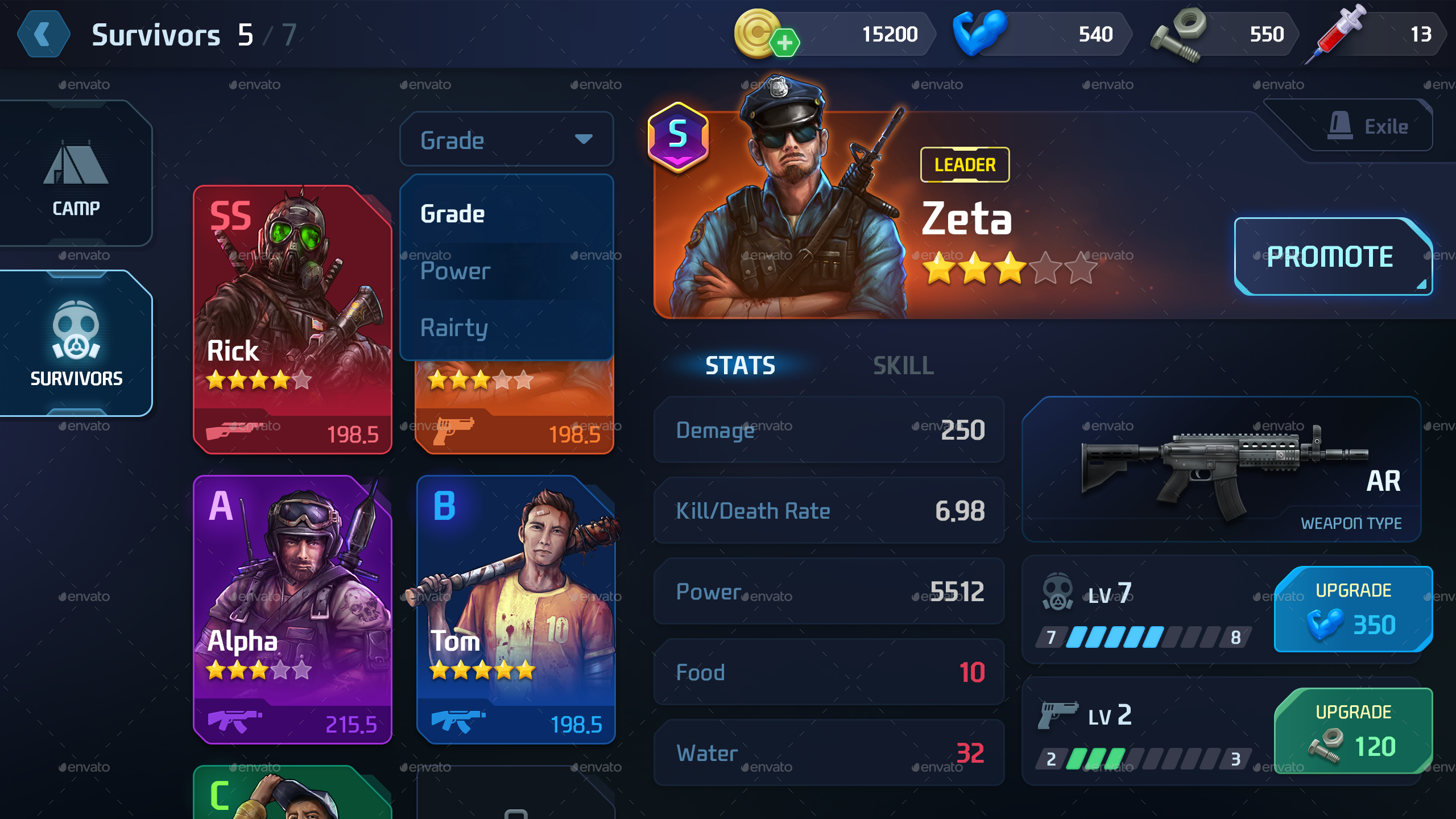 GUI Pro - Survival Clean, Game Assets | GraphicRiver